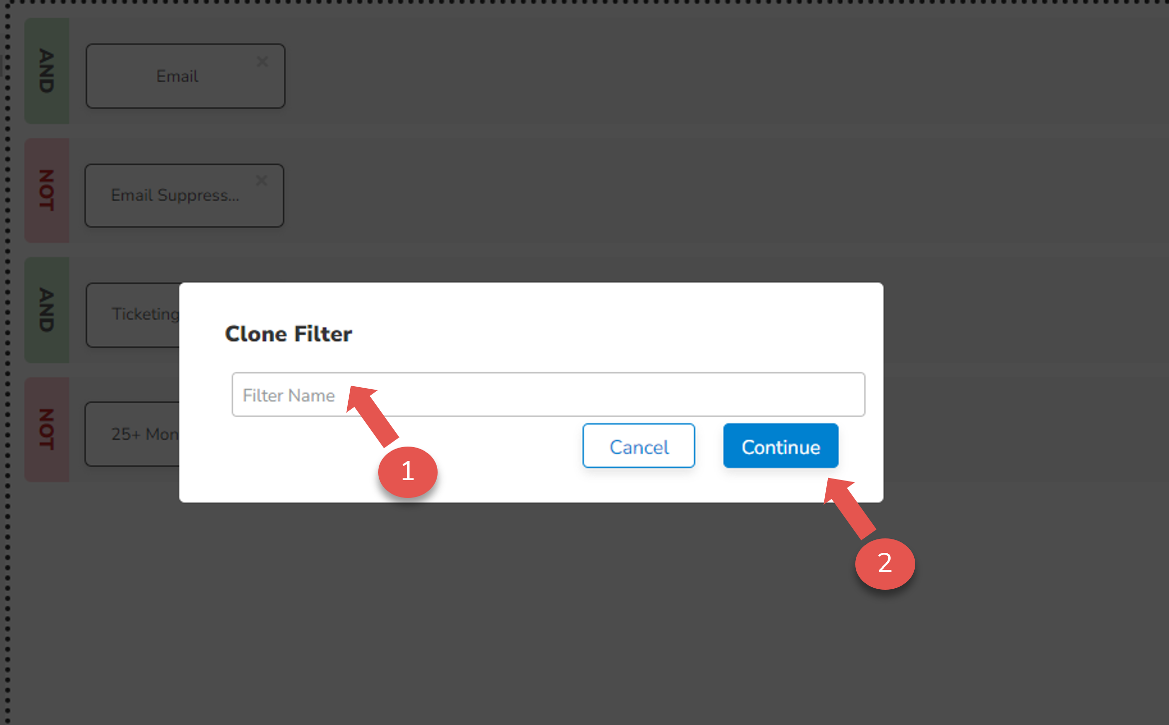 Using the Filter Builder – Two Circles Help Center